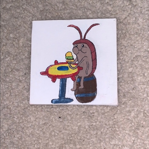 Wall Decor | Spongebob Roach Eating Burger | Poshmark